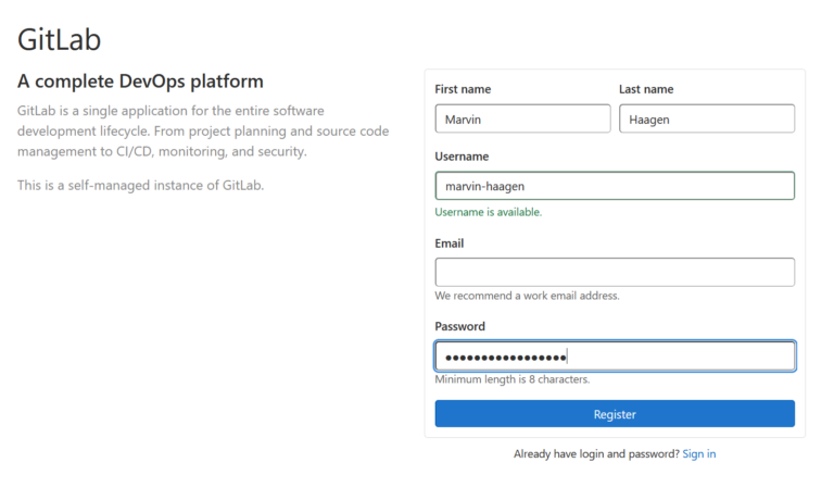 How To Setup A Self Hosted Dockerized Gitlab Marvin Haagens Tech Blog