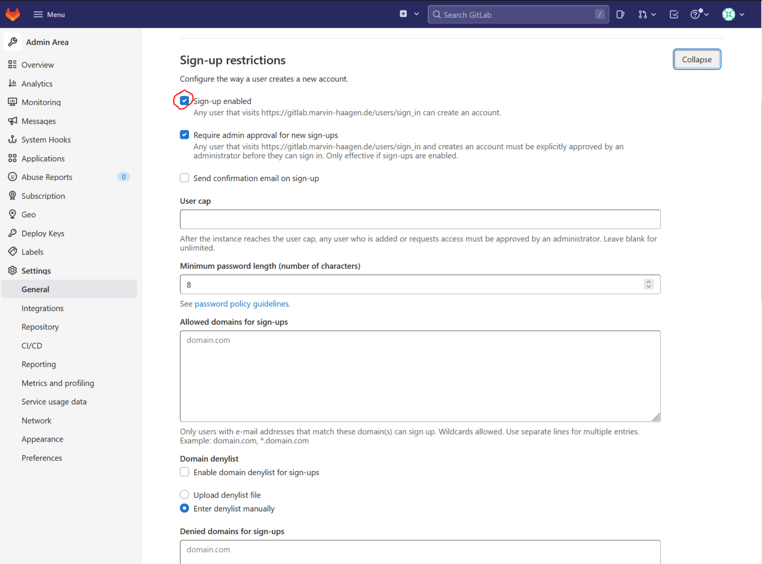 How to setup a self-hosted dockerized Gitlab – Marvin Haagens Tech Blog